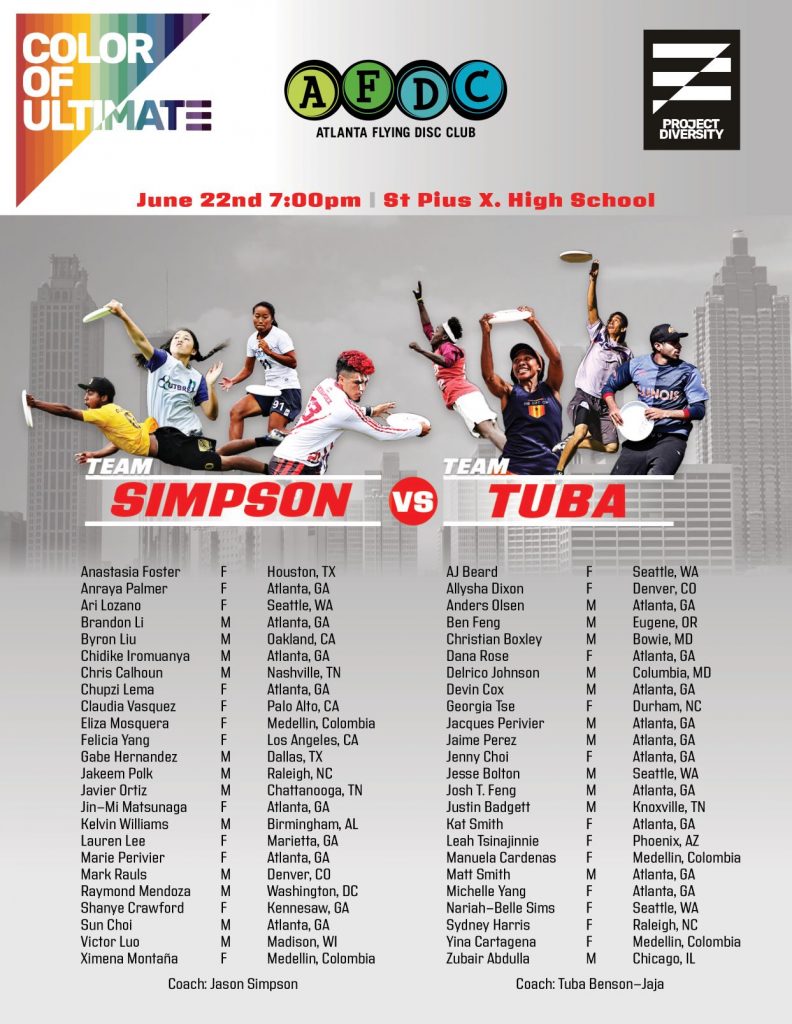 The Color of Ultimate: ATL — A Preview | Atlanta Flying Disc Club